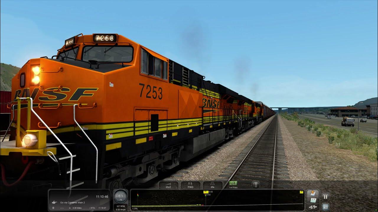 Train Simulator 2021 - [GE ES44AC] - BNSF M-BARSDG, Pt. 3 [GWD134] - 4K UHD - YouTube