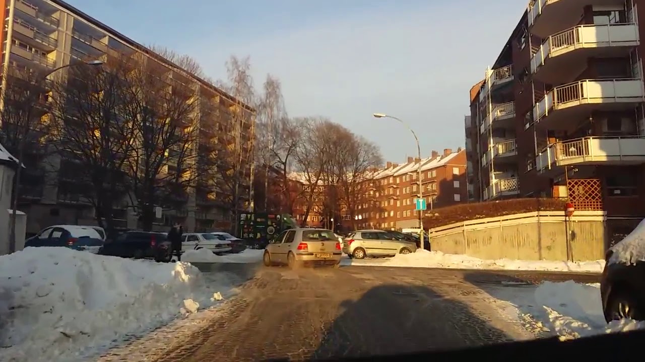 Oslo Norge vinter i byen - YouTube