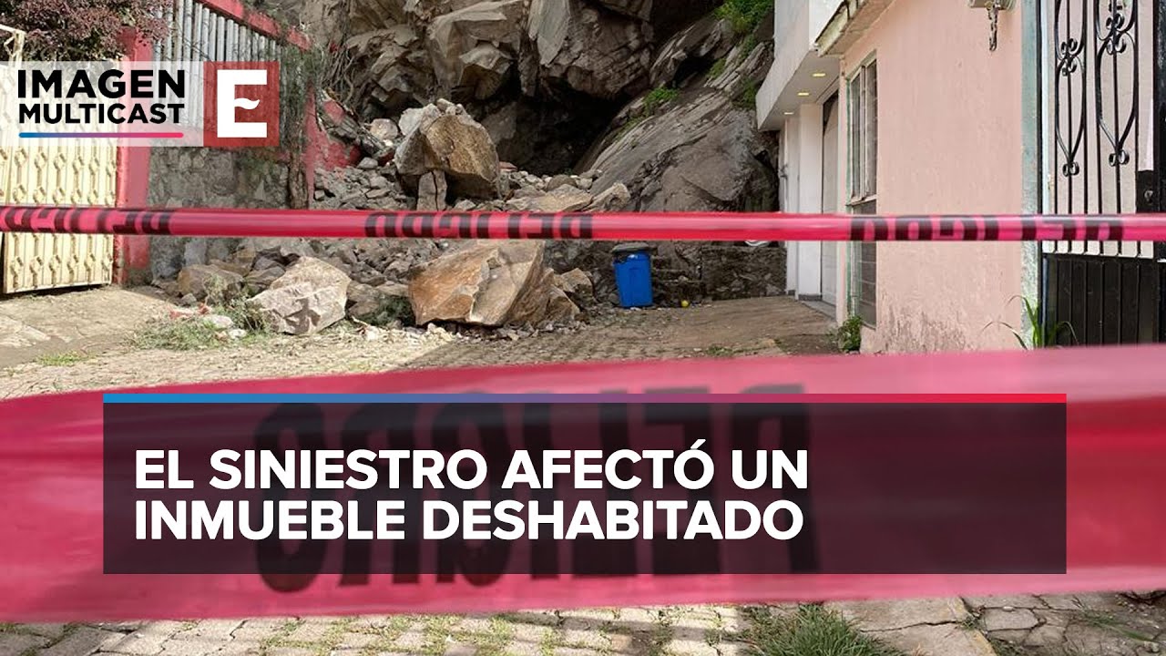 Se desgaja cerro en Ecatepec por lluvias y peligran viviendas - YouTube