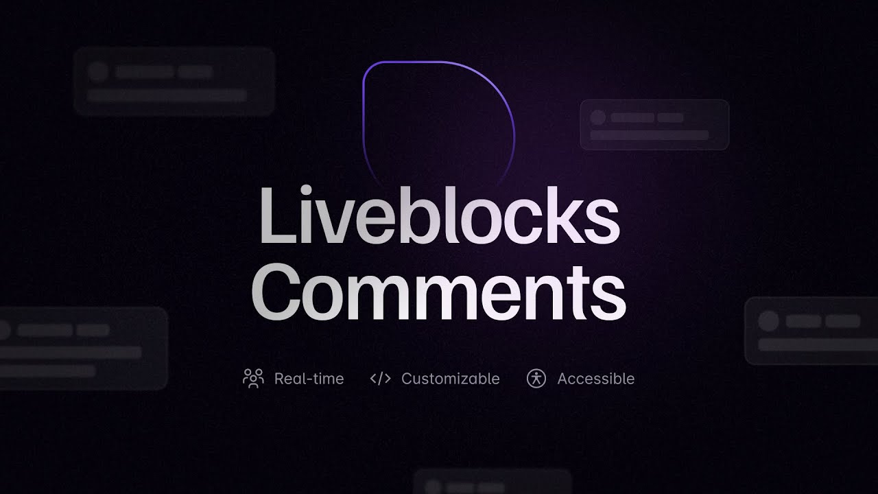 Introducing Liveblocks Comments Youtube