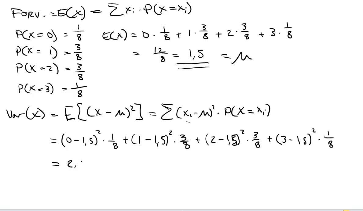 Varians og standardavvik eksempel - YouTube