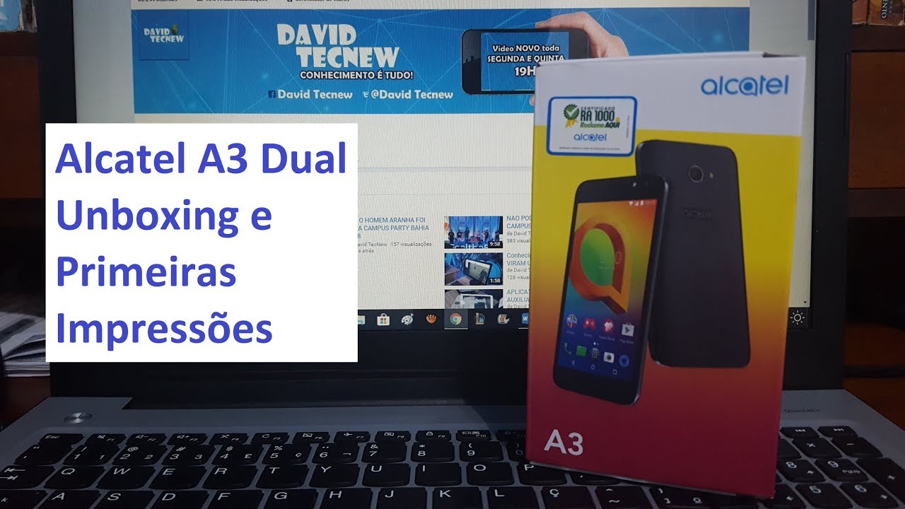 Alcatel A3 DUAL | Unboxing e Primeiras Impressões - YouTube