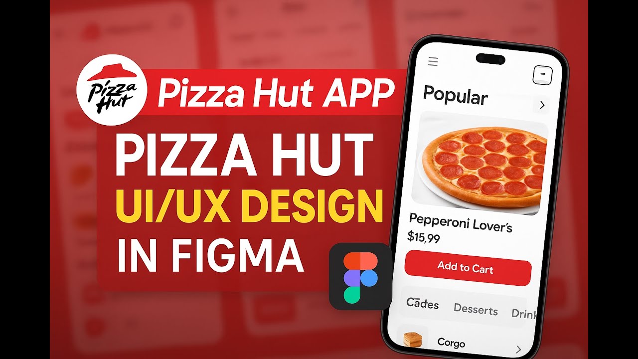 Pizza Hut App UI/UX design in Figma.How work full video. - YouTube
