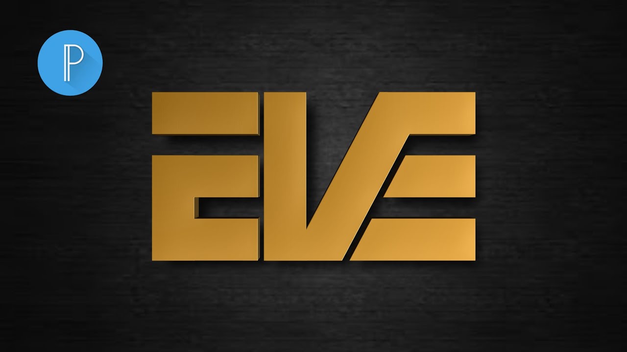 3d Logo design tutorial with emboss and gradient gold effect | Pixellab ...