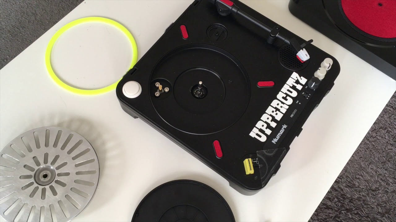 Numark pt01 scratch mod 7"Alu platter "solidcutz" - YouTube