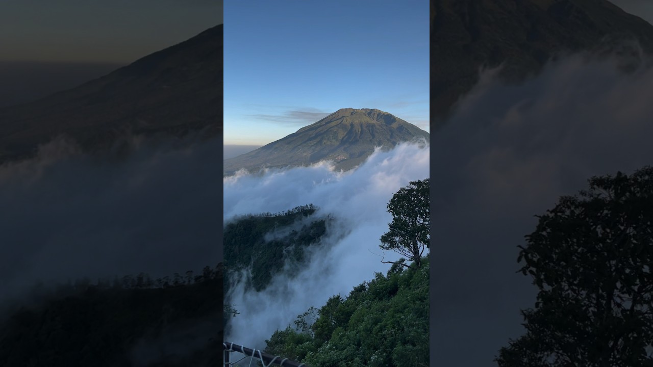 keindahan gunung merbabu dari triangle sky telomoyo # ...