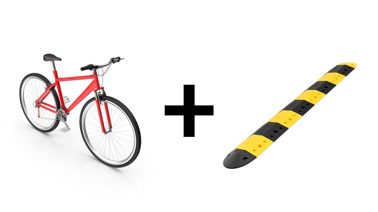 bike + speed bump = agony - YouTube