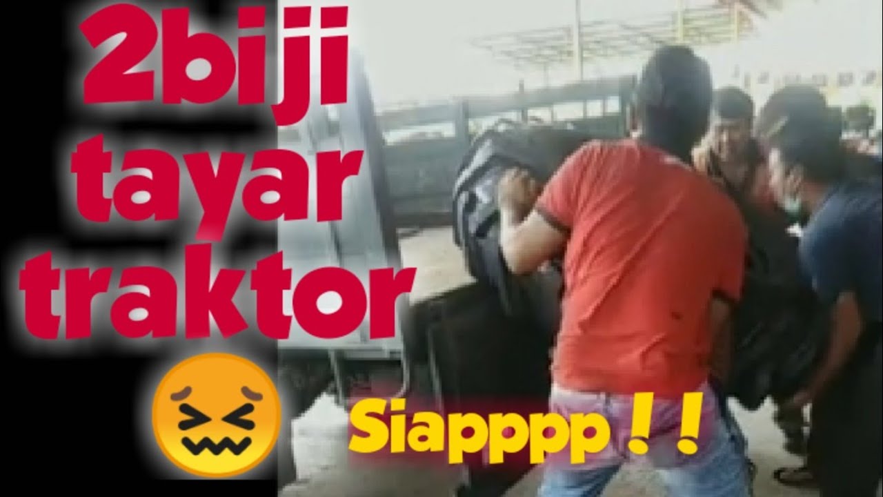 Tukar tayar backhoe | traktor - YouTube