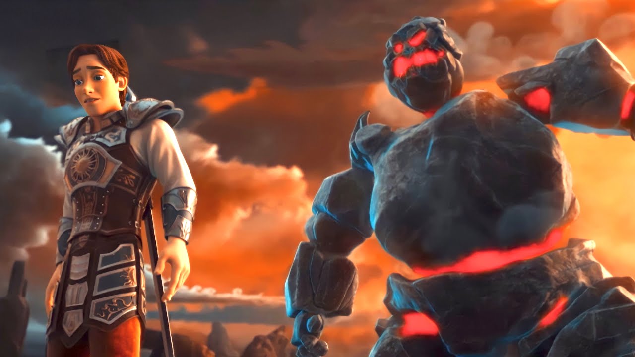 An evil GOLEM crept UP FROM BEHIND and decided to KILL THE KNIGHT - YouTube