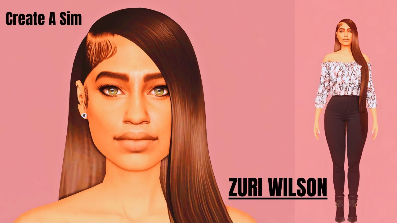 Zuri Wilson | Create A Sim (The Sims 4) - YouTube