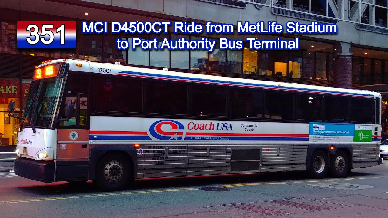 Coach USA/Community Coach 351 Bus Ride: 2017 MCI D4500CT 17001 from ...