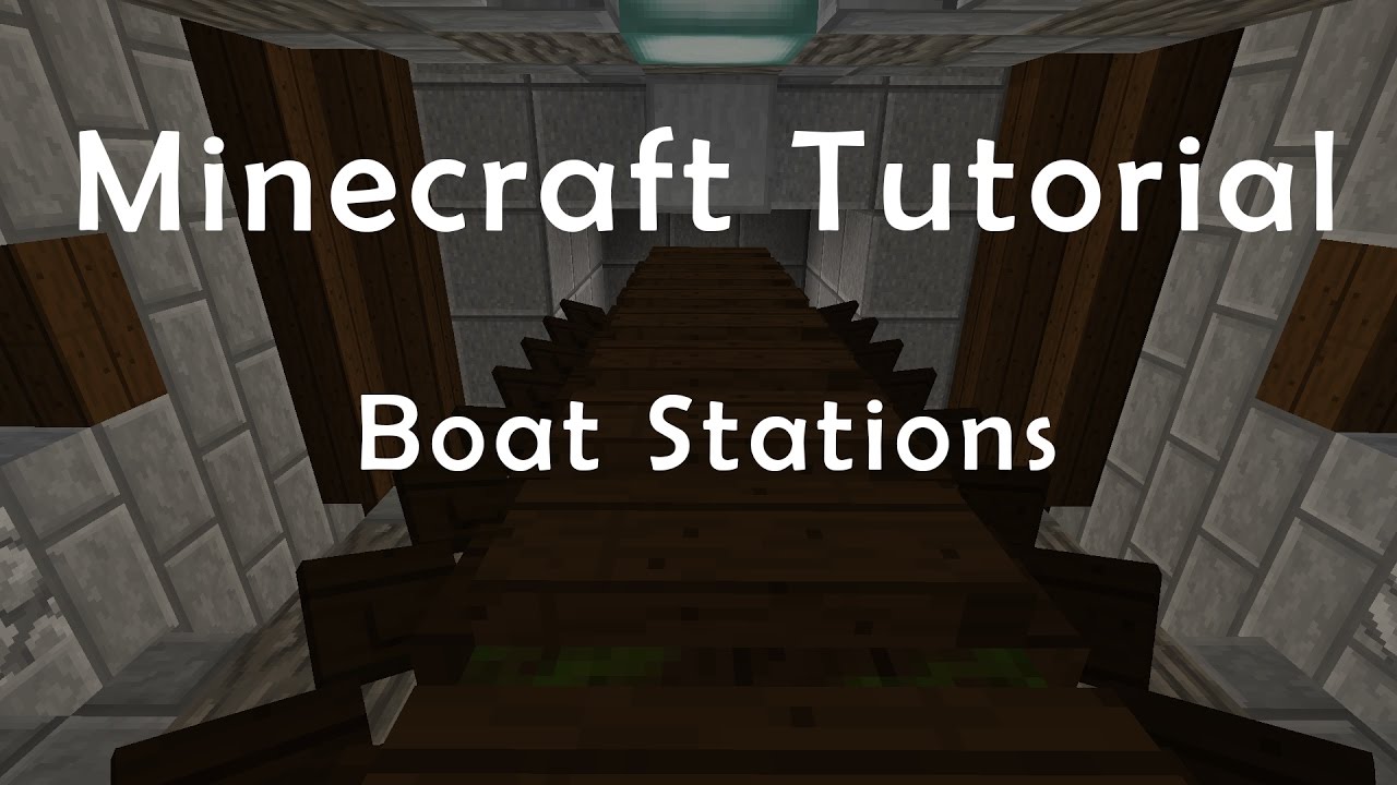 Minecraft Tutorial: Boat Stations - YouTube