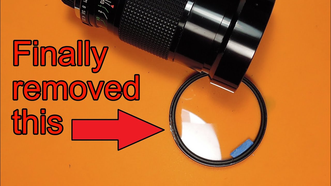 Quick Tip : How to remove a bent, stuck lens filter. - YouTube