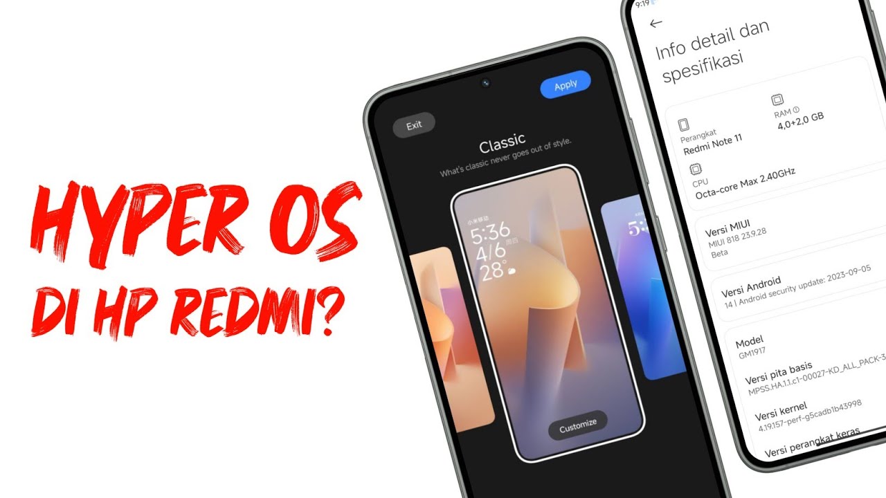 HYPER OS di Redmi Note 11 ?? - YouTube