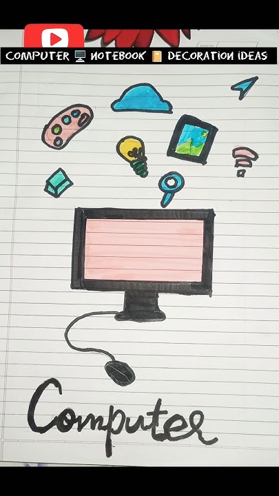 #How to decorate computer notebook 📔 #easy # - YouTube