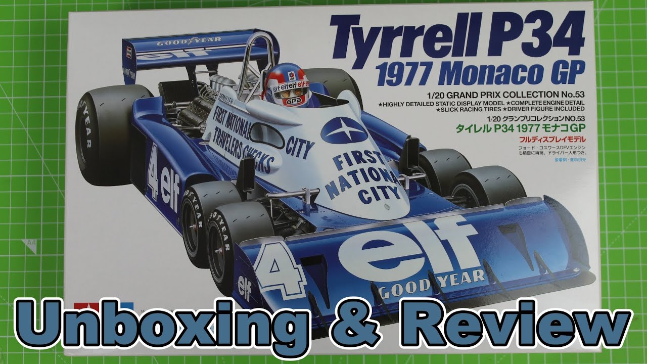 Tamiya Tyrrell P34 (1977 Monaco GP) 1/20th Scale Model Kit Unboxing And ...