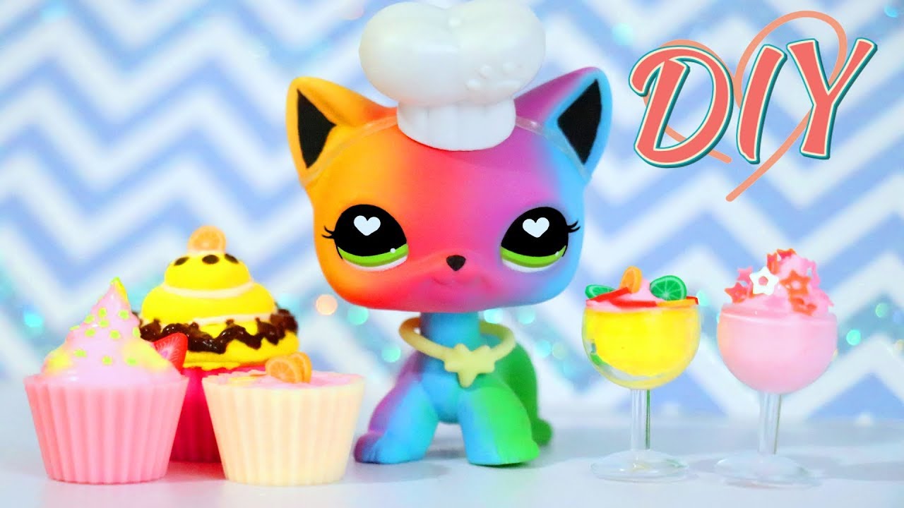 DIY LPS Cupcakes & Mocktails || Miniature DIY - YouTube