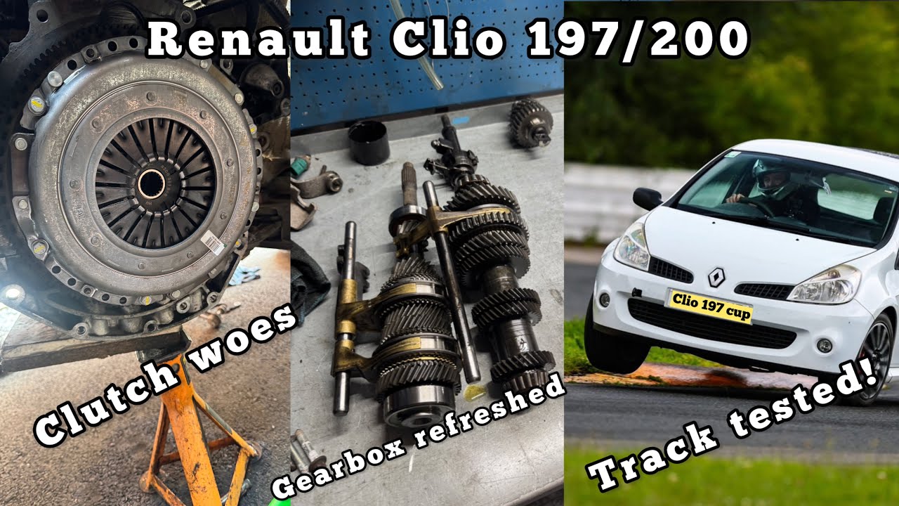 Renault Clio 197/200 gearbox fault, upgrades and track test! - YouTube