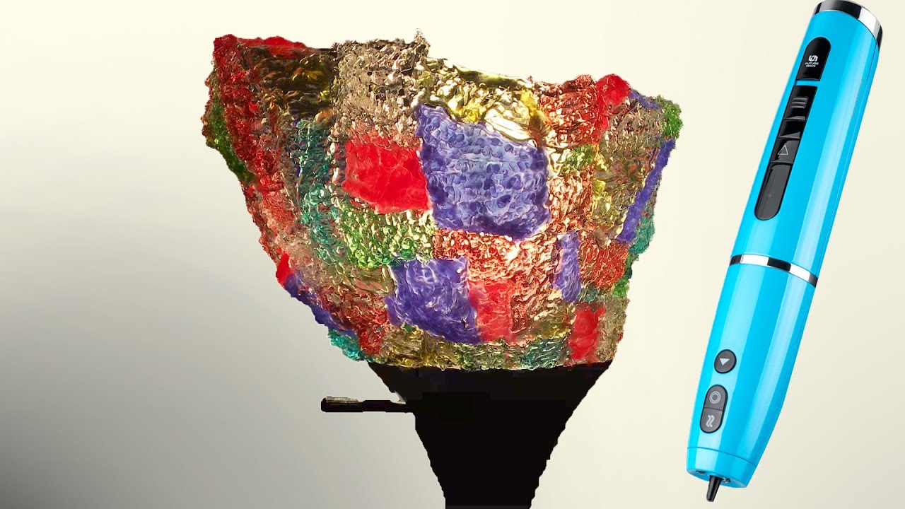 3D Pen Lamp Shade – Polyes Q1 (Ink Based 3D Pen) - YouTube