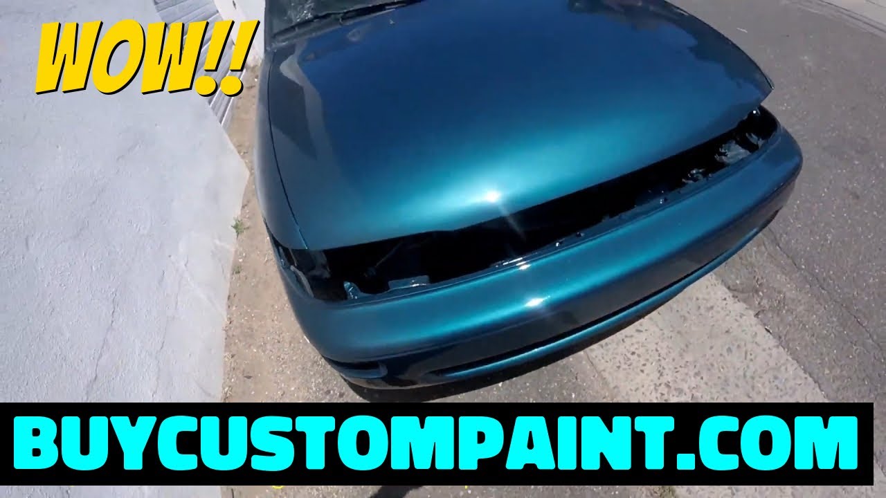 How To Paint a Car - Teal Toyota Corolla Garage Paint Job - YouTube