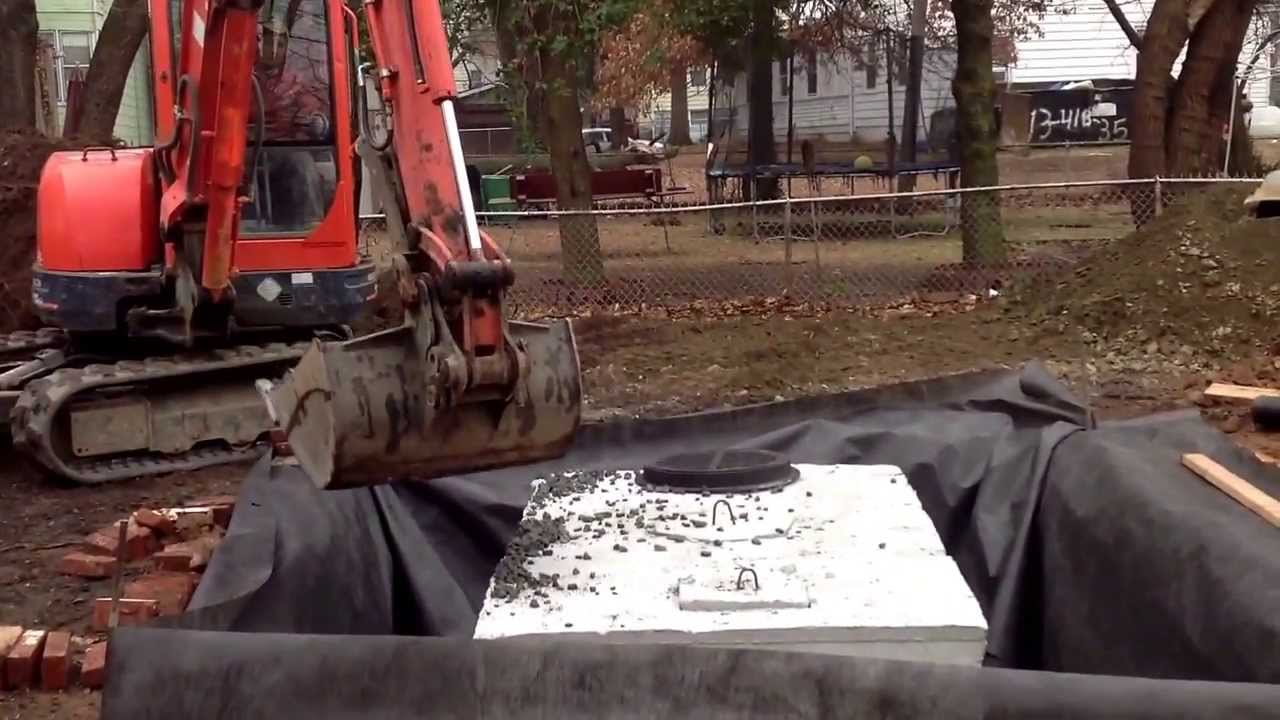 How to install a seepage pit. Drain solutions, drain installation ...