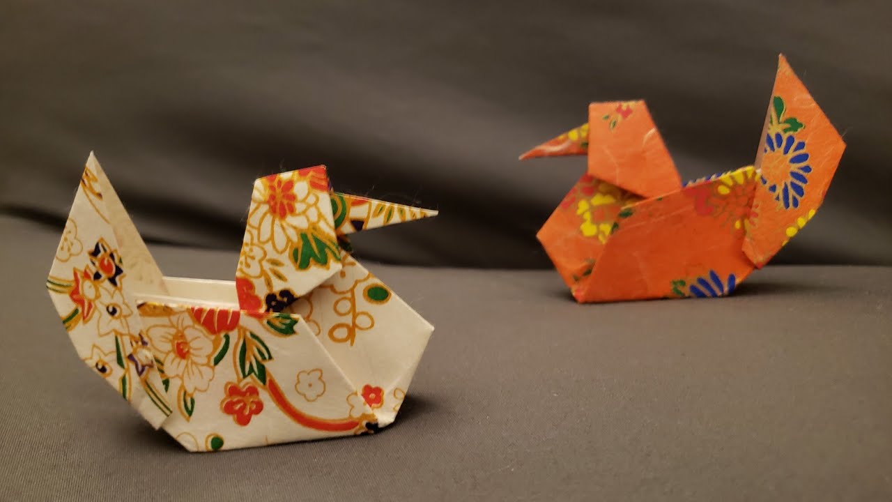 How to make a Duck! - an Origami Tutorial - YouTube