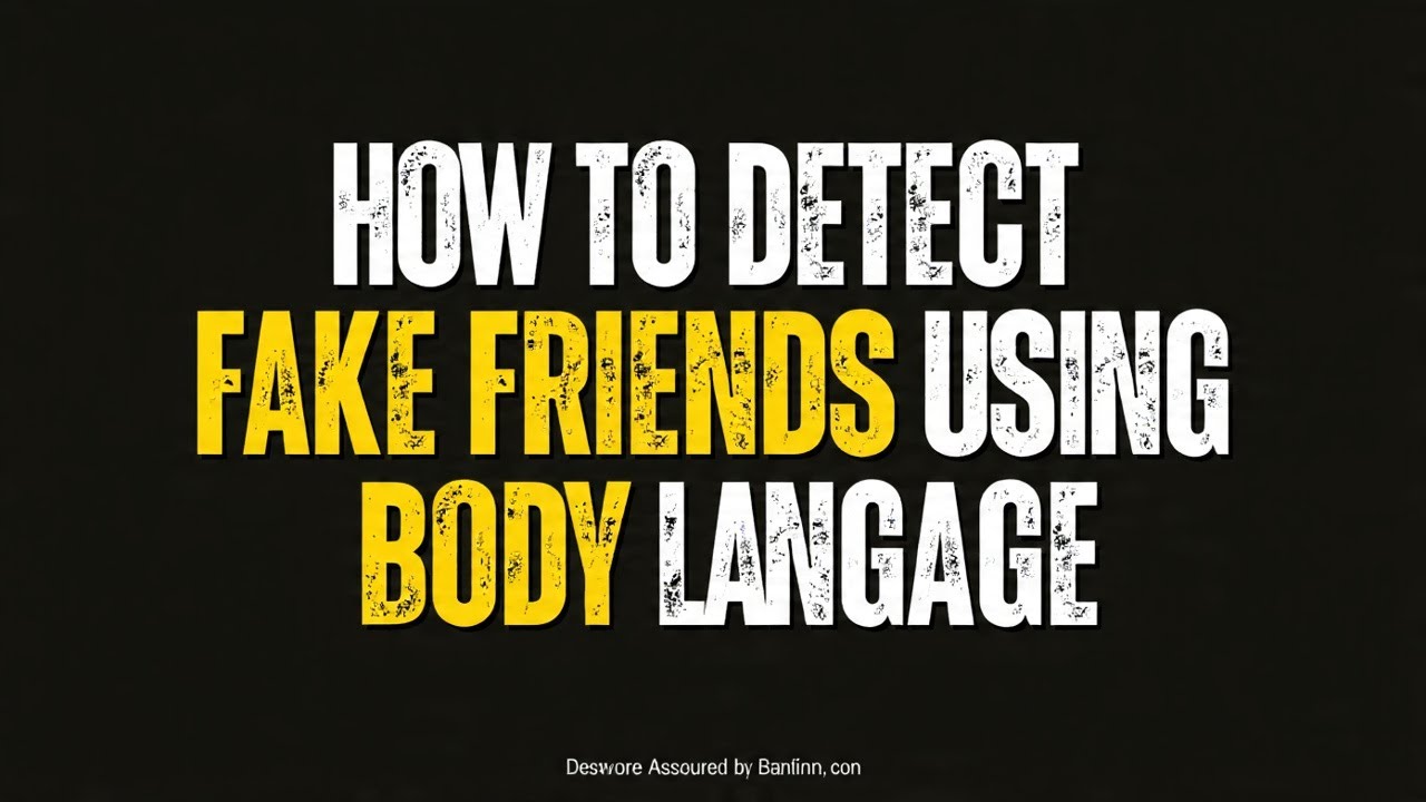 Detect Fake Friends with Body Language - YouTube