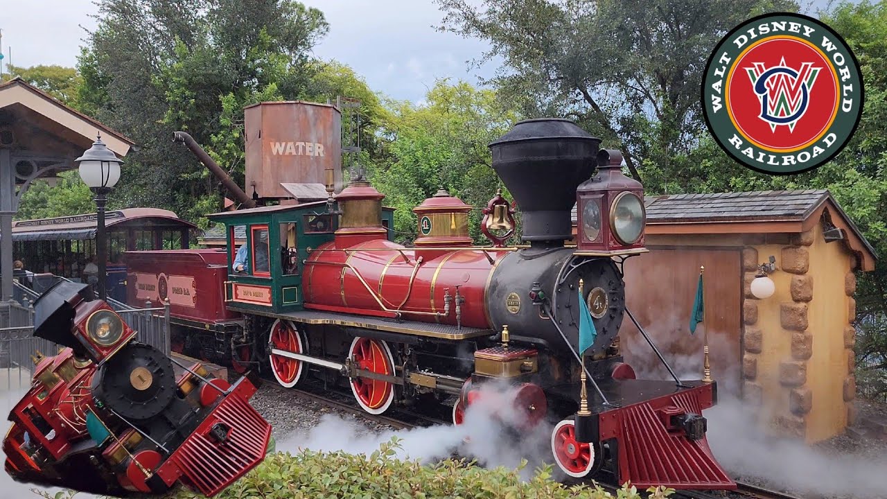 Railfanning the Walt Disney World Railroad with Engines #1 & #4 FT ...