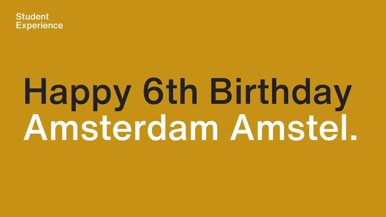 Amsterdam Amstel | Celebrating 6th birthday | Free cake for our ...