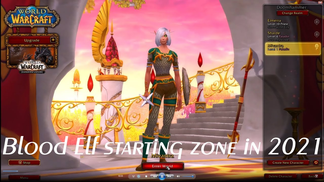 World Of Warcraft - Blood Elf starting zone (+ Ruins Of Silvermoon) in ...
