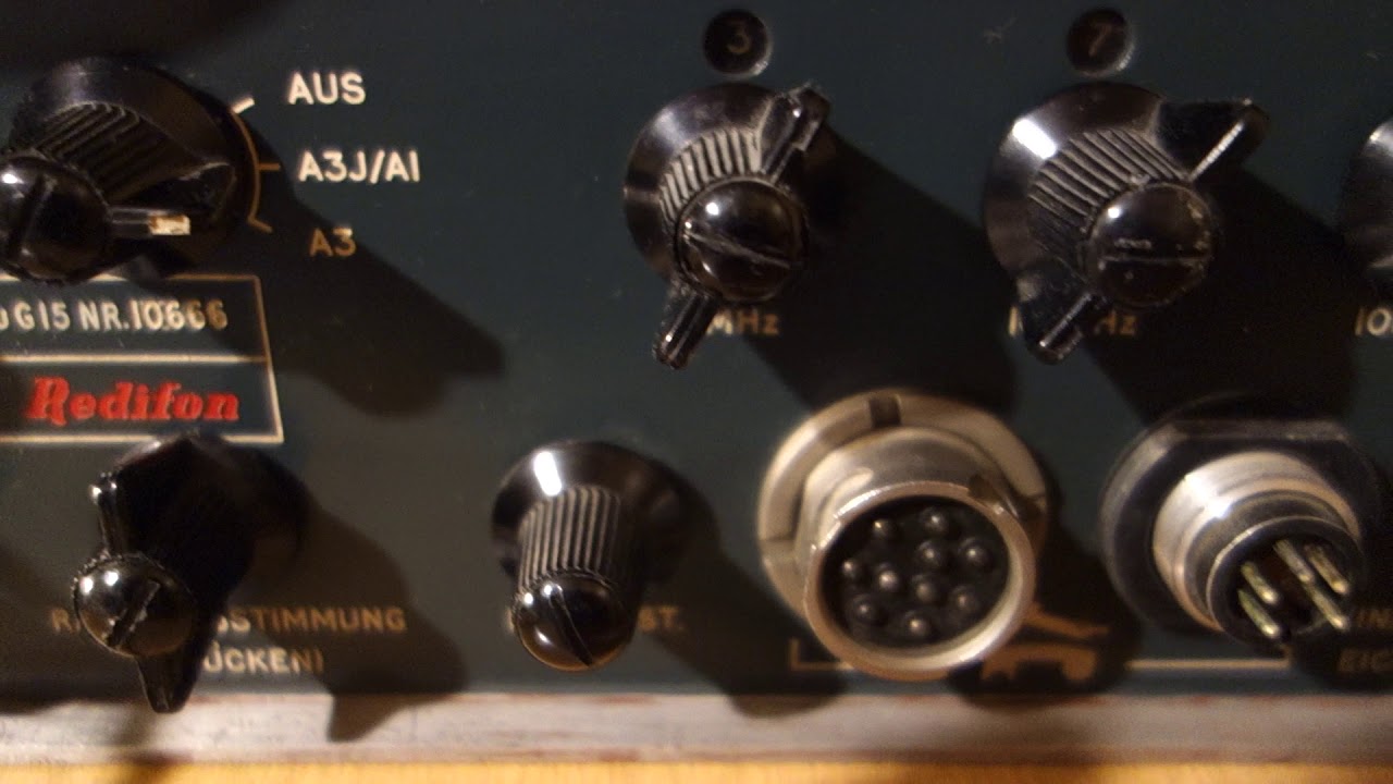 Redifon GR-345B SSB HF manpack radio - YouTube