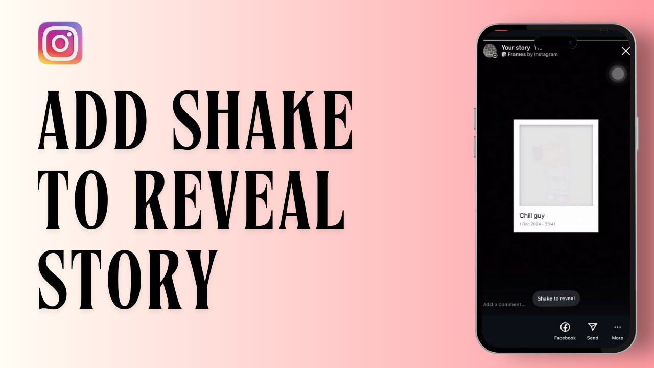 How To Add Shake To Reveal Instagram Story - YouTube