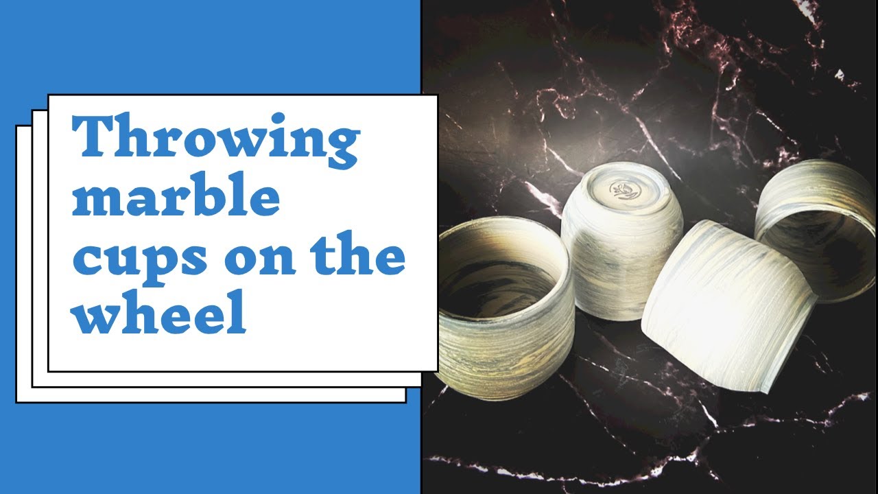 #17. How to make a marble cup on the Wheel | Handmade Ceramics | # ...