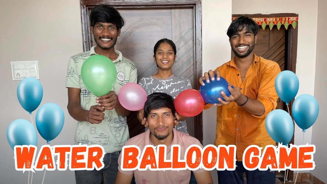 Playing Water Balloon Game || Water Balloon Challenge🎈😂😂 - YouTube