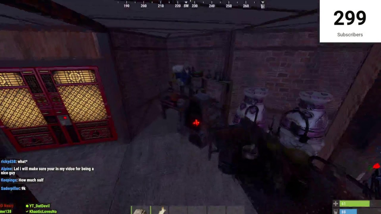 RUST LIVE RUST SKINS GIVEAWAY AT 350SUBS #rust #fps #fyp - YouTube