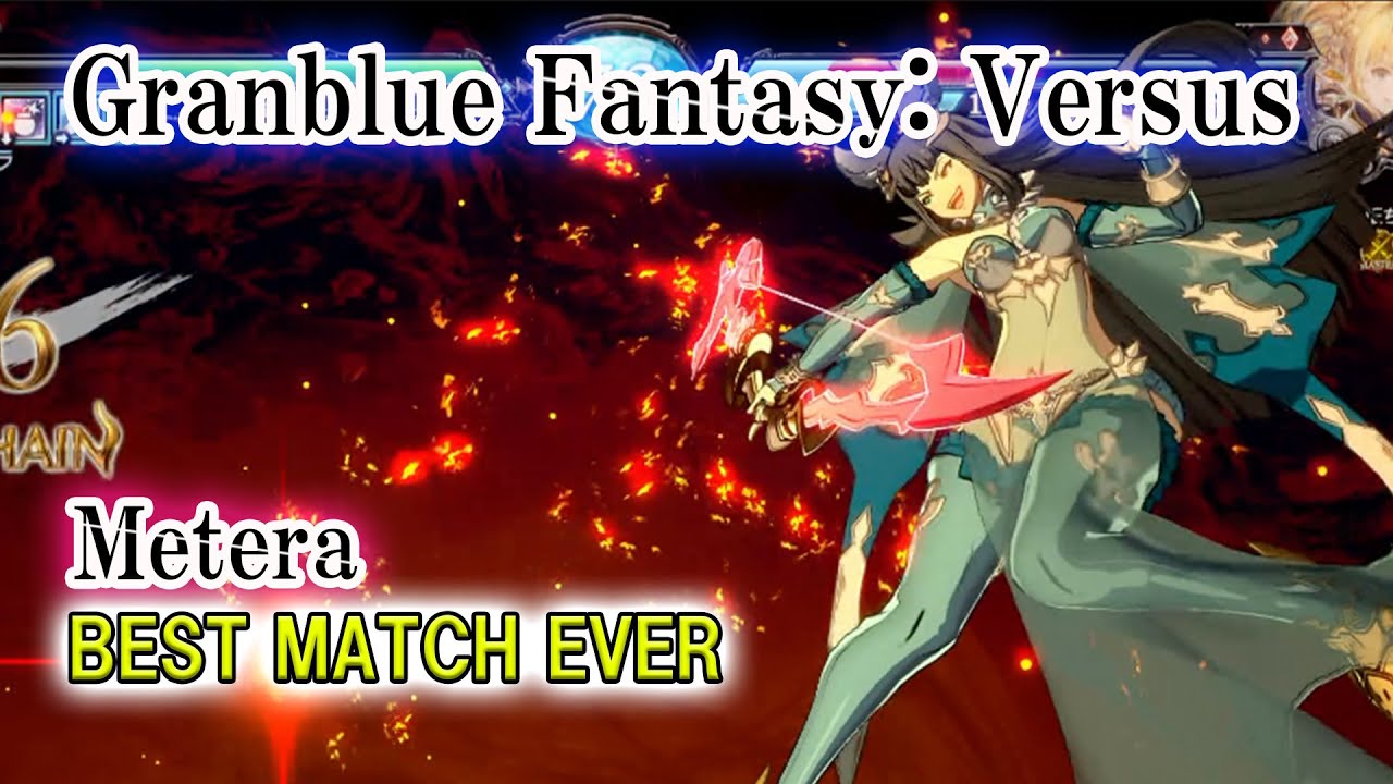 (GBVS)グラブルVS /Granblue Fantasy: Versus (Metera rank match) - YouTube