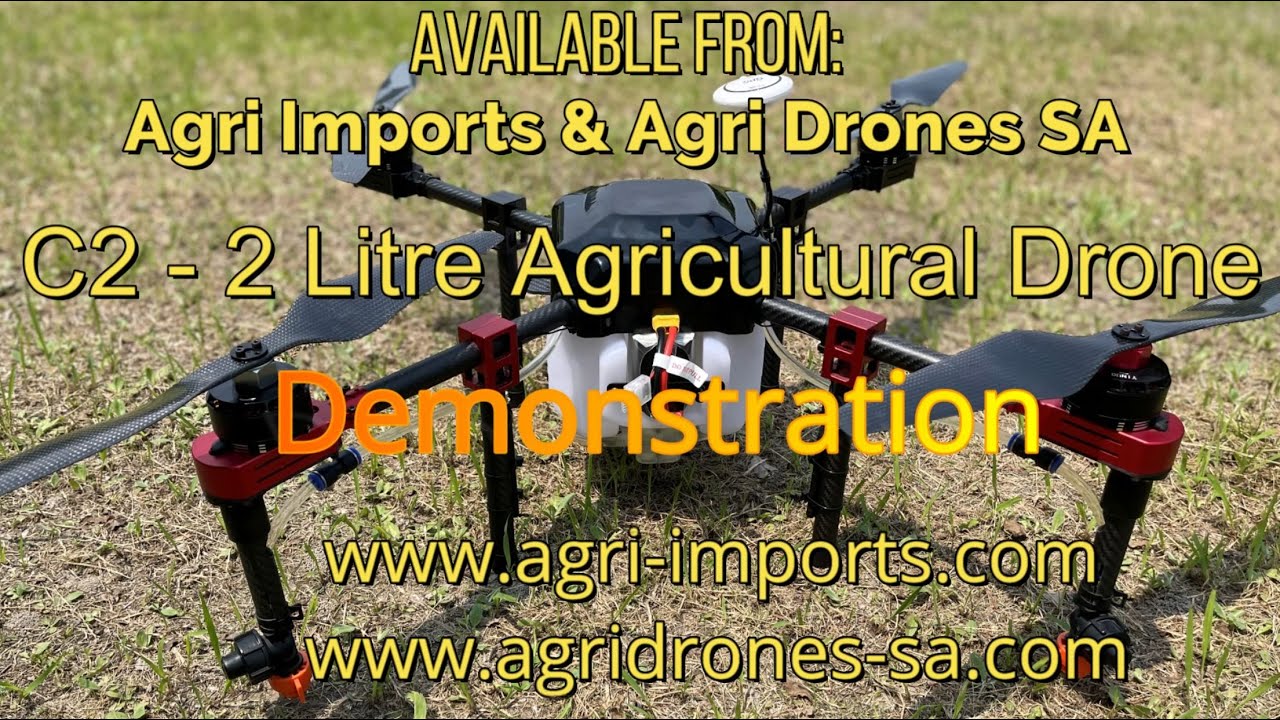 C2 Agricultural Drone Demonstration Close-ups - YouTube