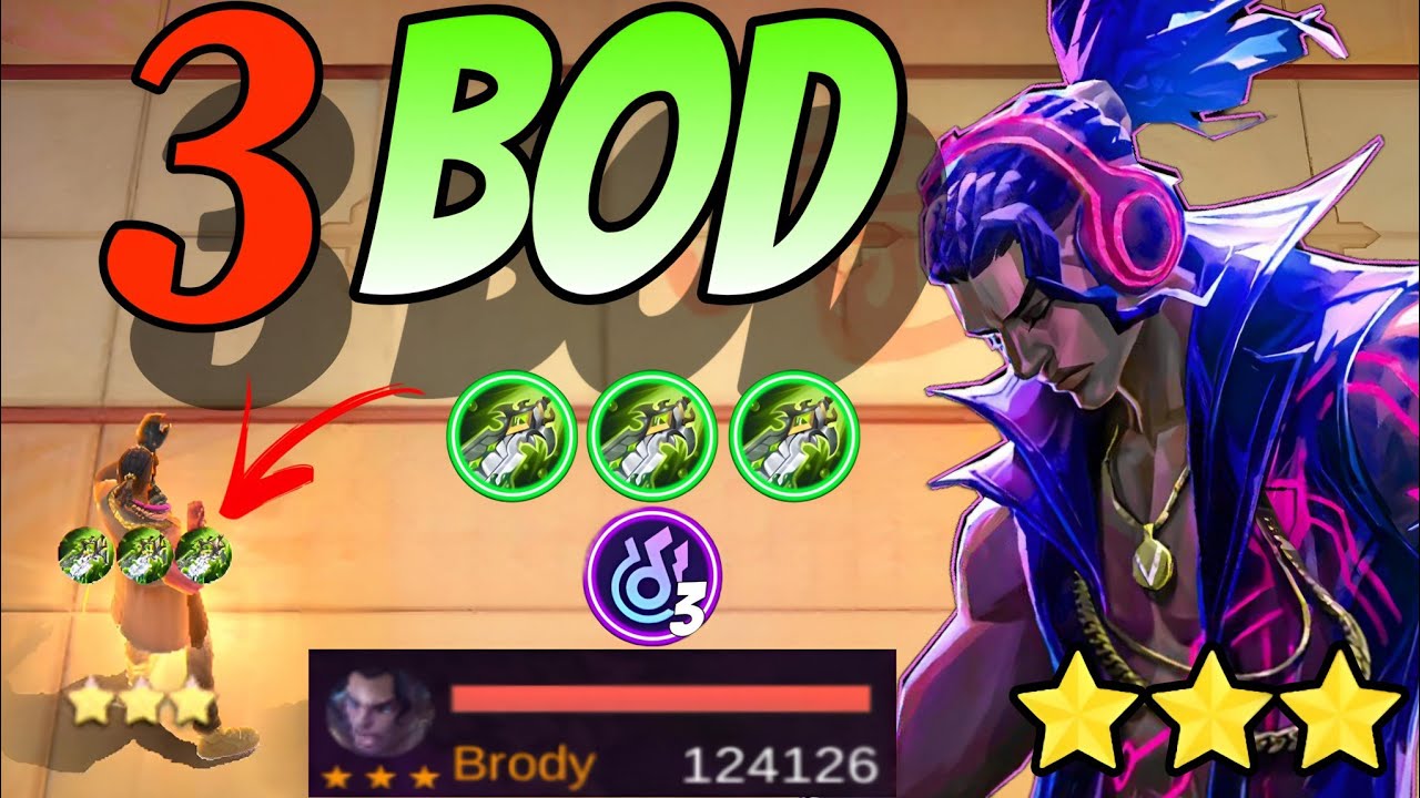BRODY STUN WITH 3 BLADE OF DESPAIR | THARZ SKILL 3 | MLBB MAGIC CHESS ...