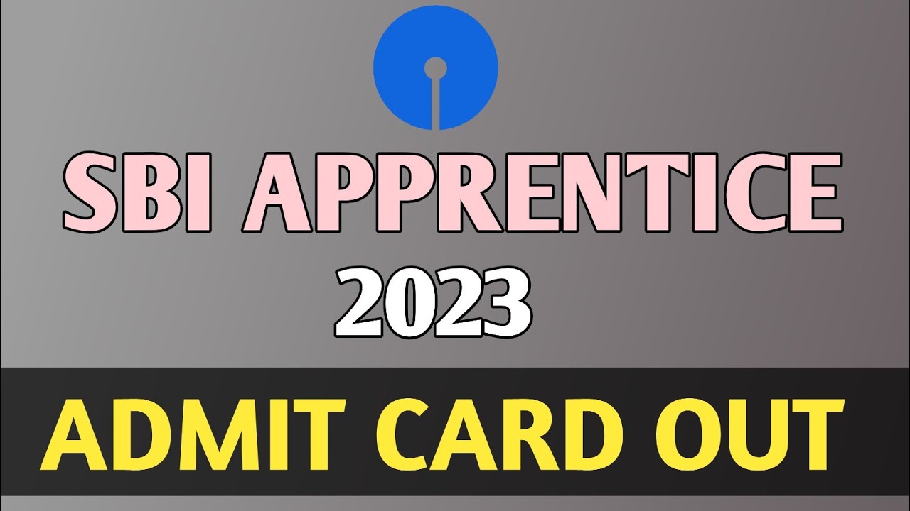 sbi apprentice 2023 admit card #sbi #admitcard - YouTube