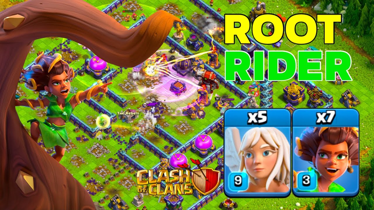 Top TH16 Strategy: Queen Charge with Root Rider in Legend League ...