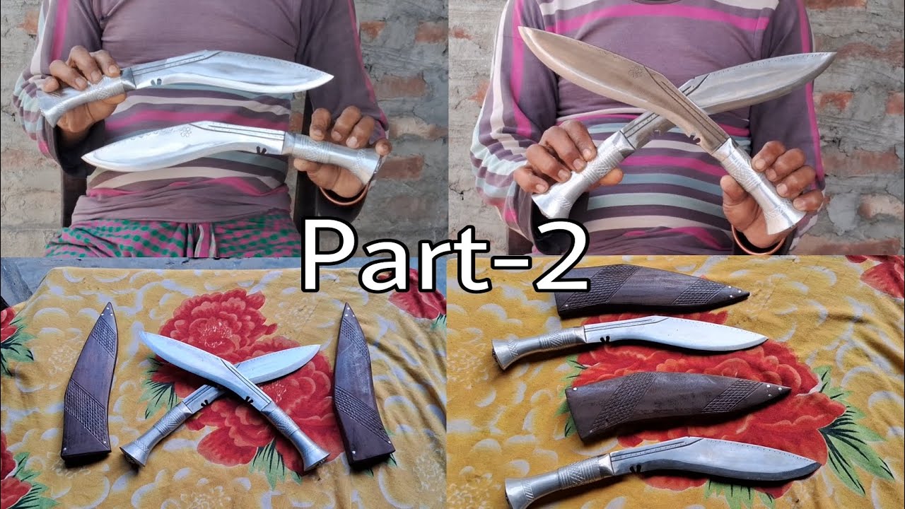 How To Make Khukuri and Handle part - 2 (खुखुरी केसे वनाय आओ देख ते.है पाठ-2 ) #blacksmith# ...