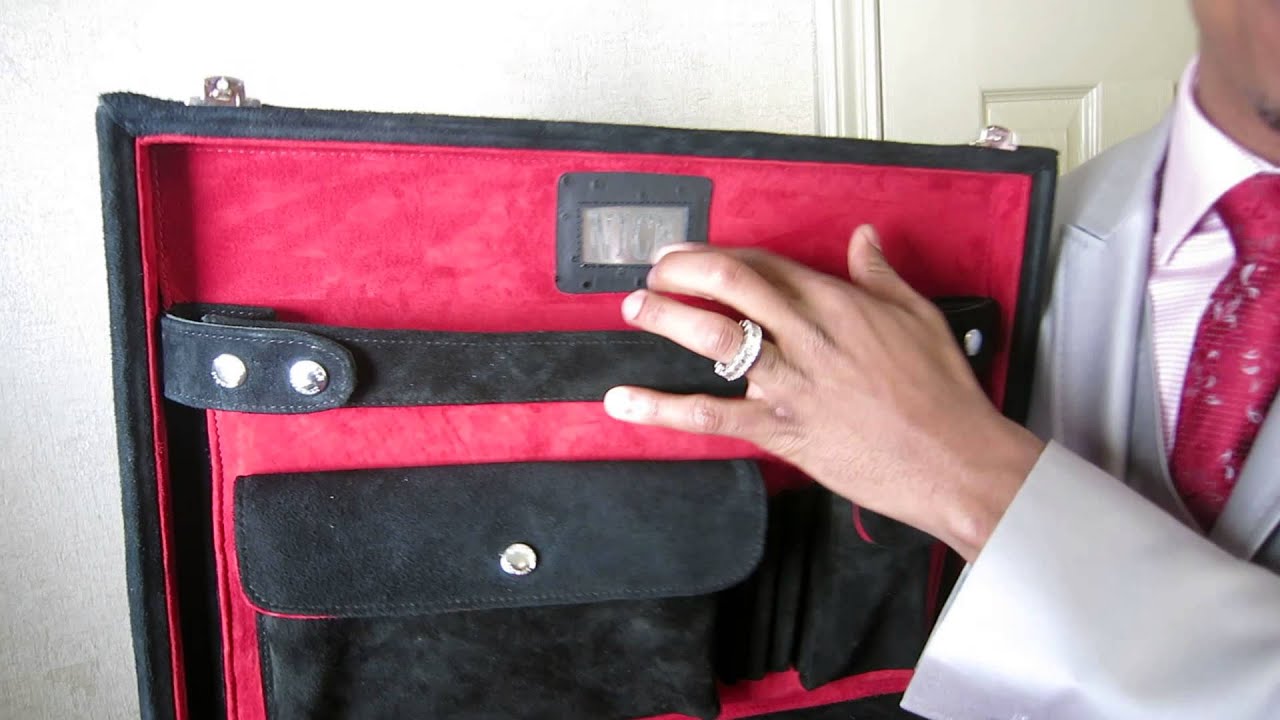 Nick Cannon receiving his custom Louis Stewart Briefcase - YouTube