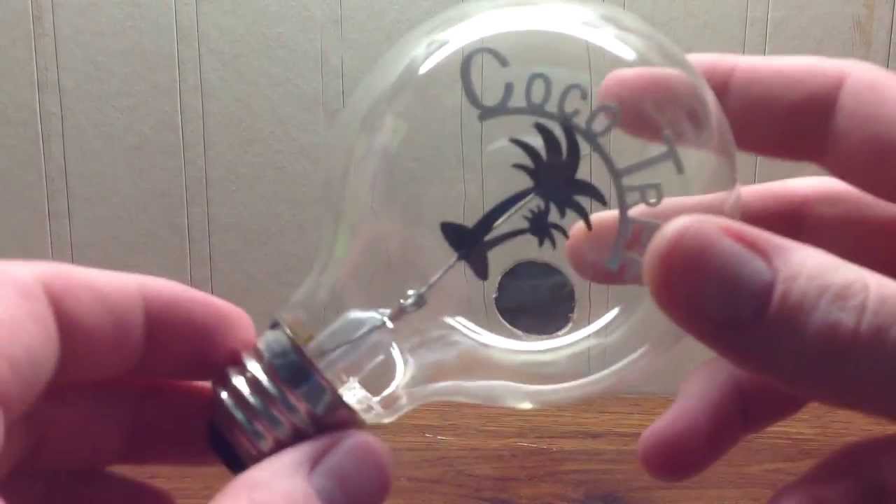 Coco Tree novelty neon light bulb - YouTube