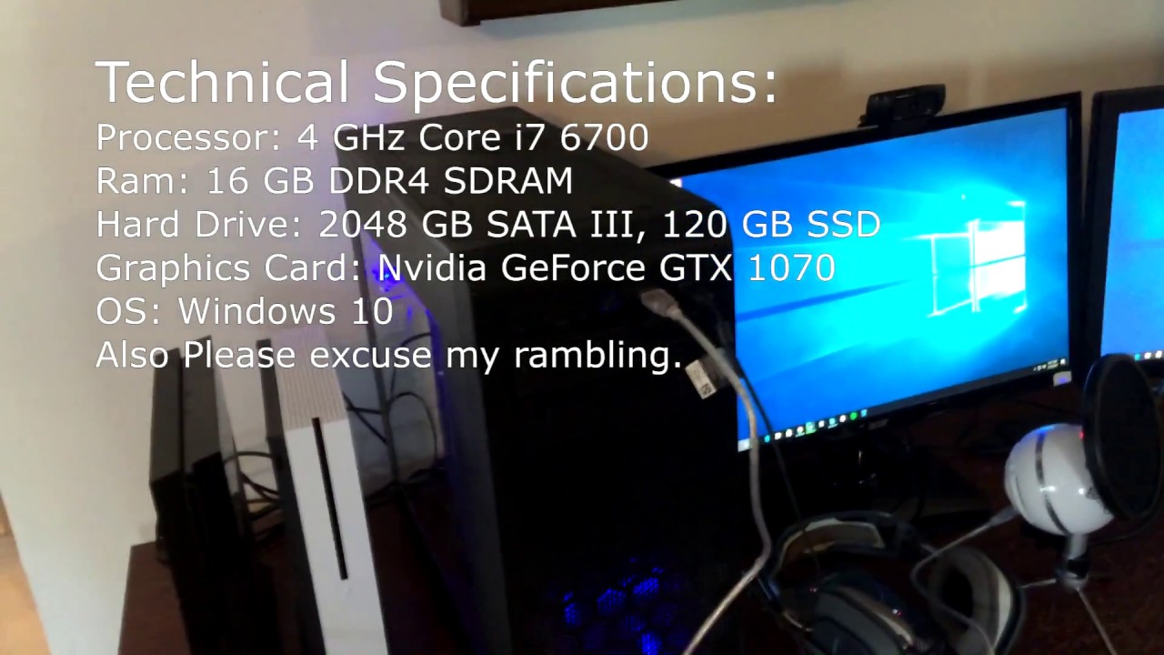 Super awesome mediocre Gaming setup 2017 - YouTube