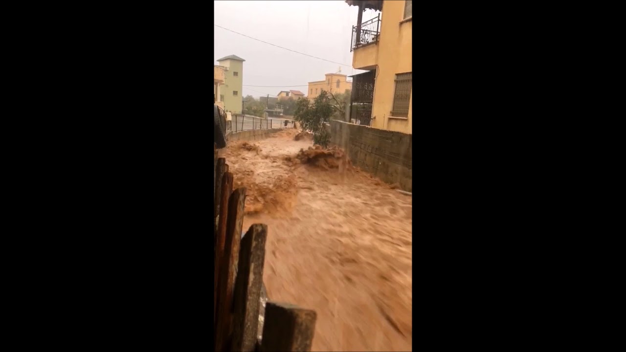 Sakhnin flash flood - Israel 2019 - YouTube