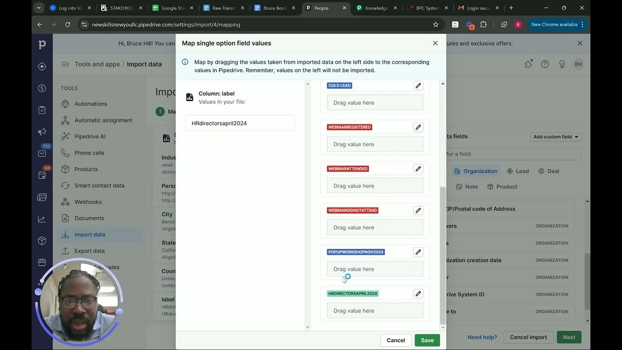 Importing Data into Pipedrive Tutorial - YouTube