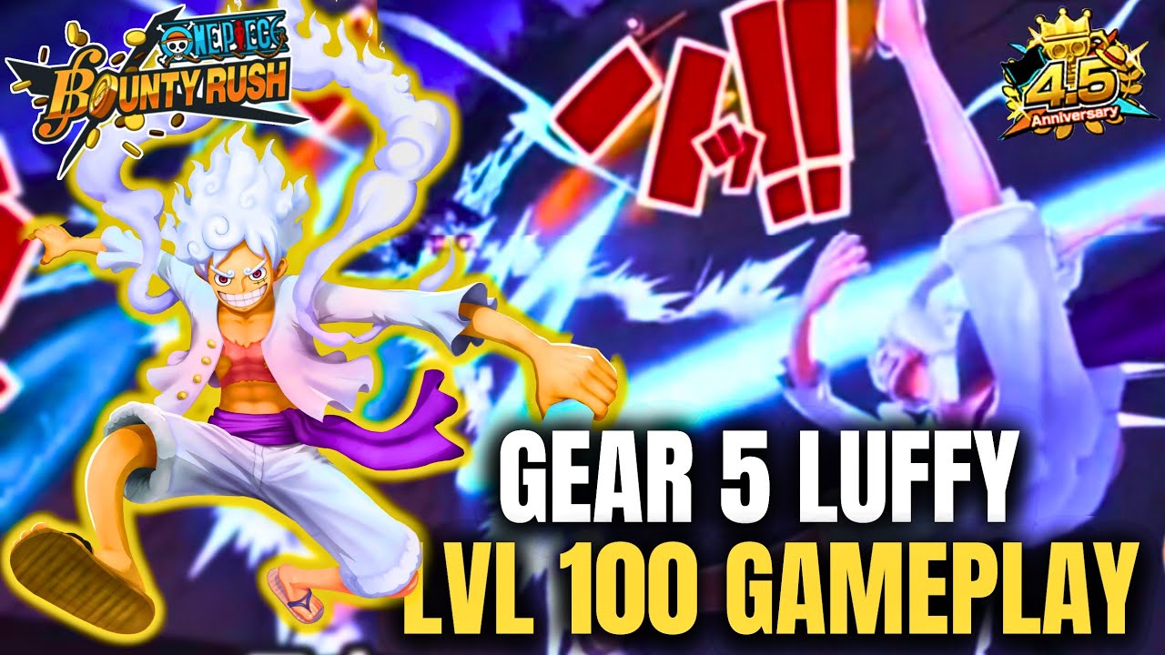 6★ GEAR 5 EX LUFFY GAMEPLAY in One Piece Bounty Rush 4.5 Anniversary ...