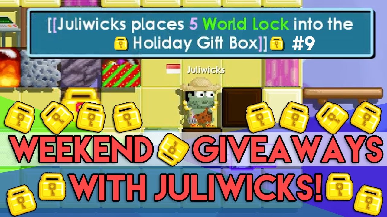 Weekend Giveaways with Juliwicks! #9 (+ Giveaways Entry) | Growtopia - YouTube