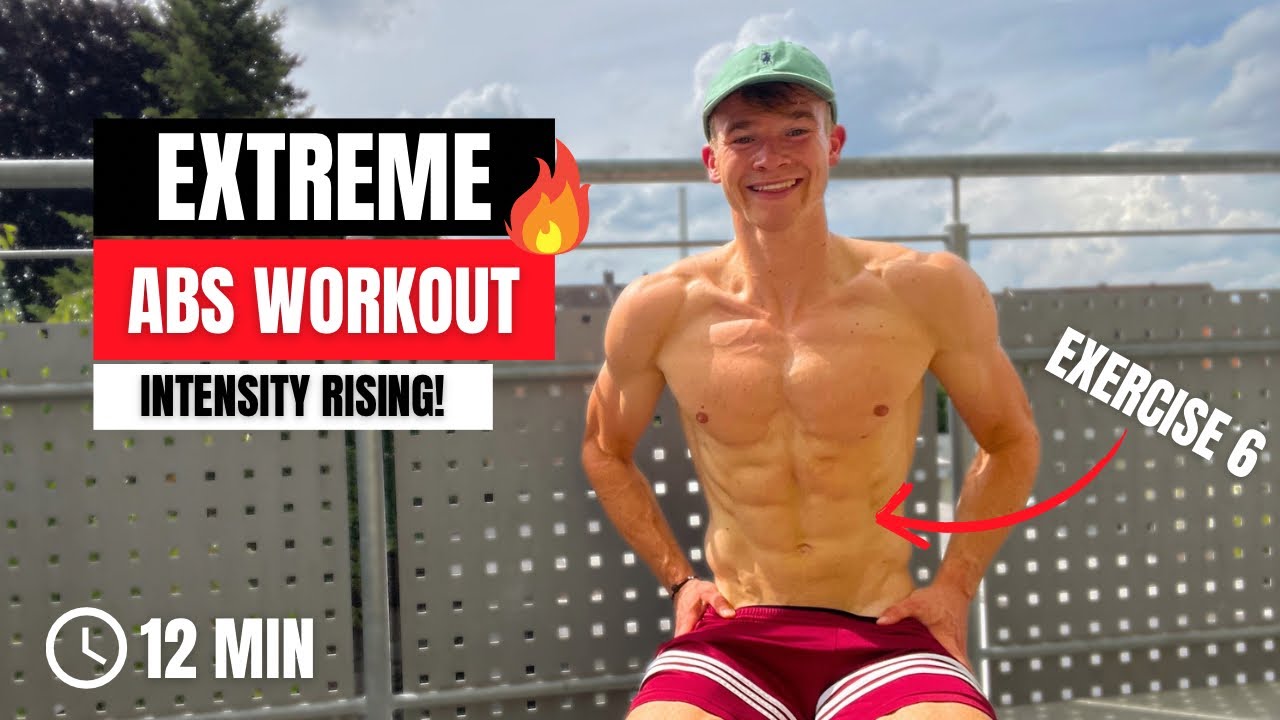 BRUTAL 12 MIN ABS WORKOUT - Extreme Sixpack Home Workout (Feel The Burn ...
