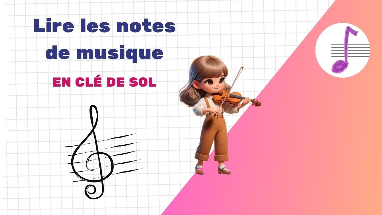 Les notes de musique en clé de sol (solfège facile 2024) - YouTube